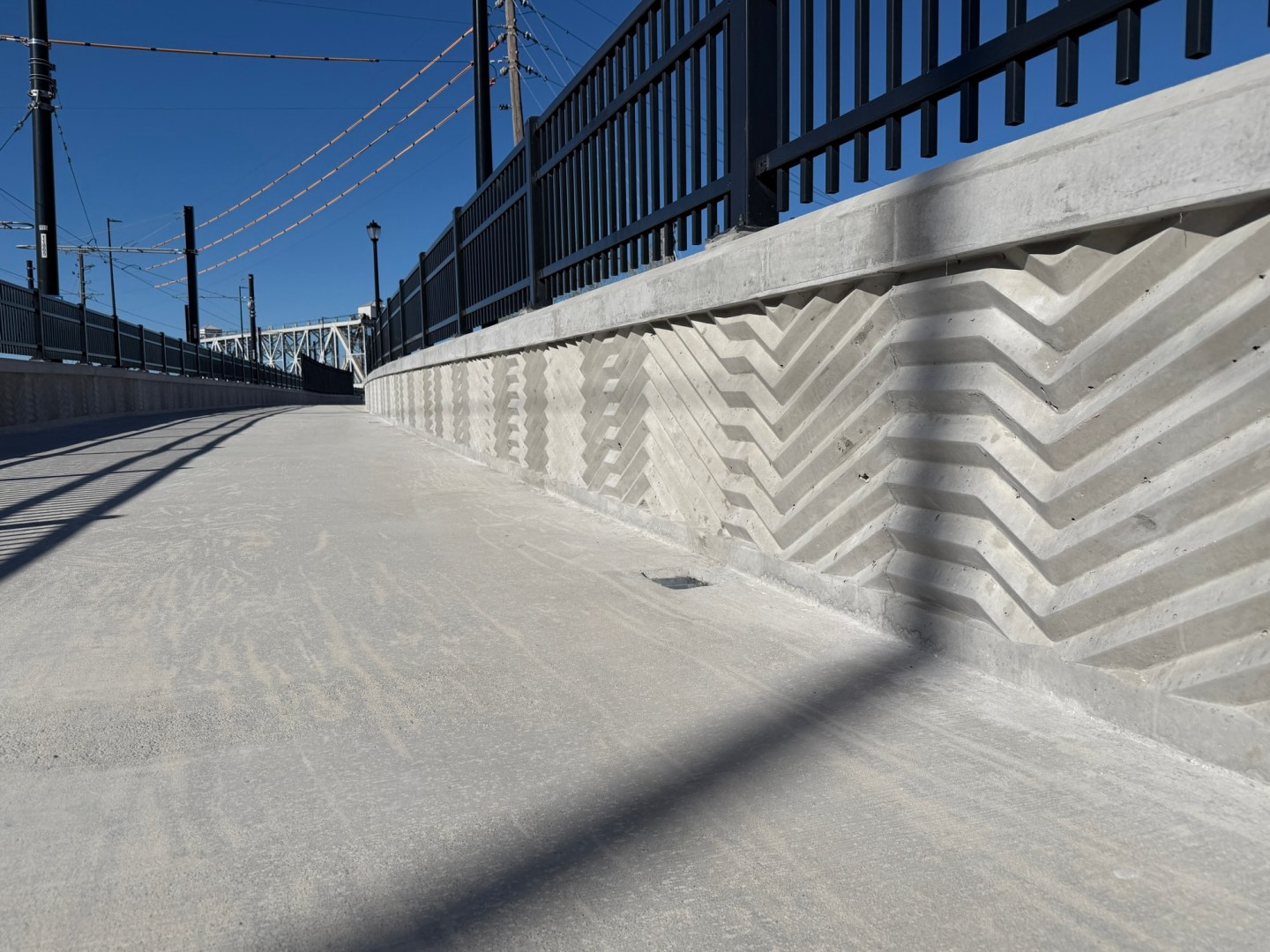 KC Streetcar Riverfront Testing. New Riverfront Pedestrian Bridge ...